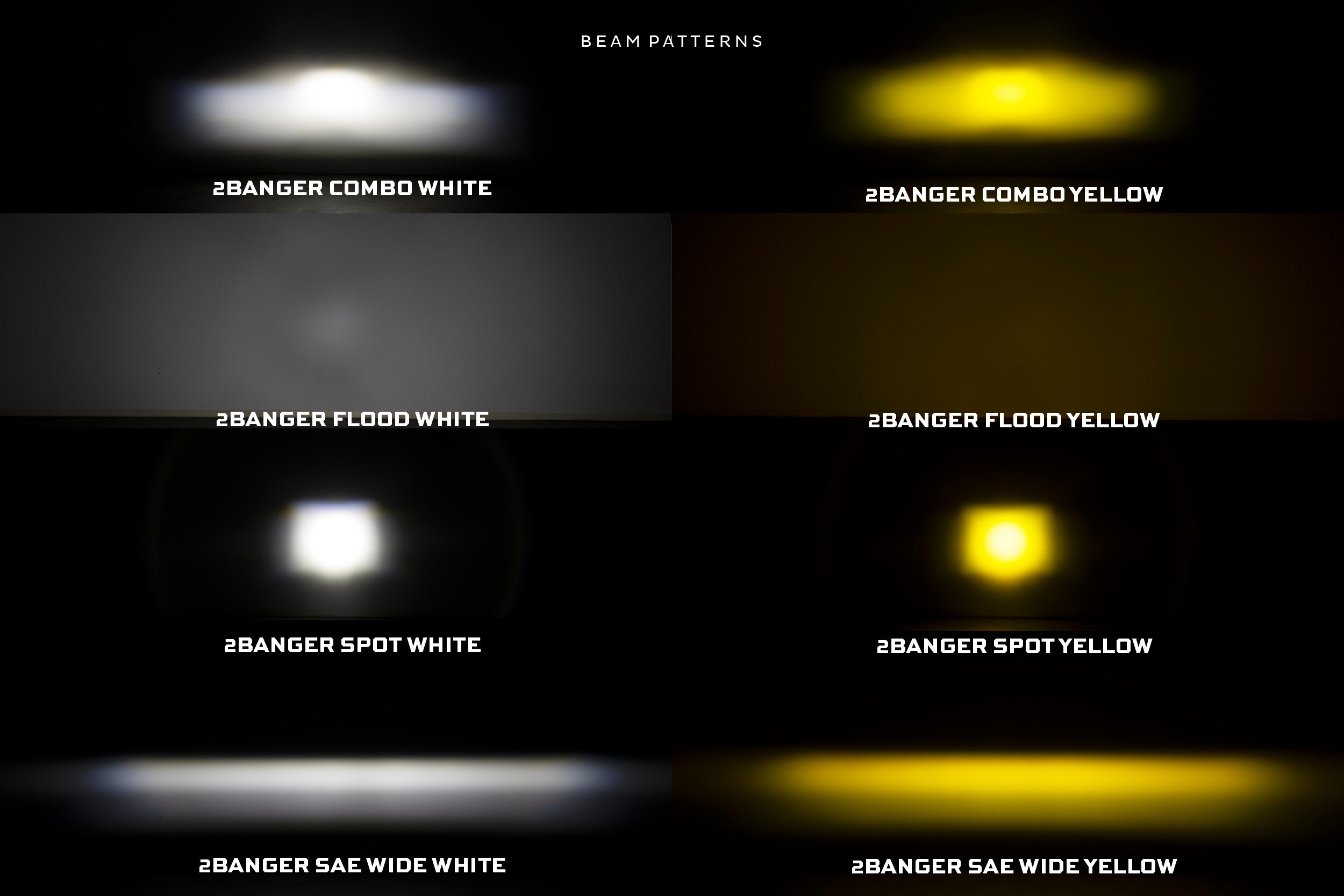 Morimoto 2Banger LED Pods: HXB Combo Beam | Width & Distance Illumination