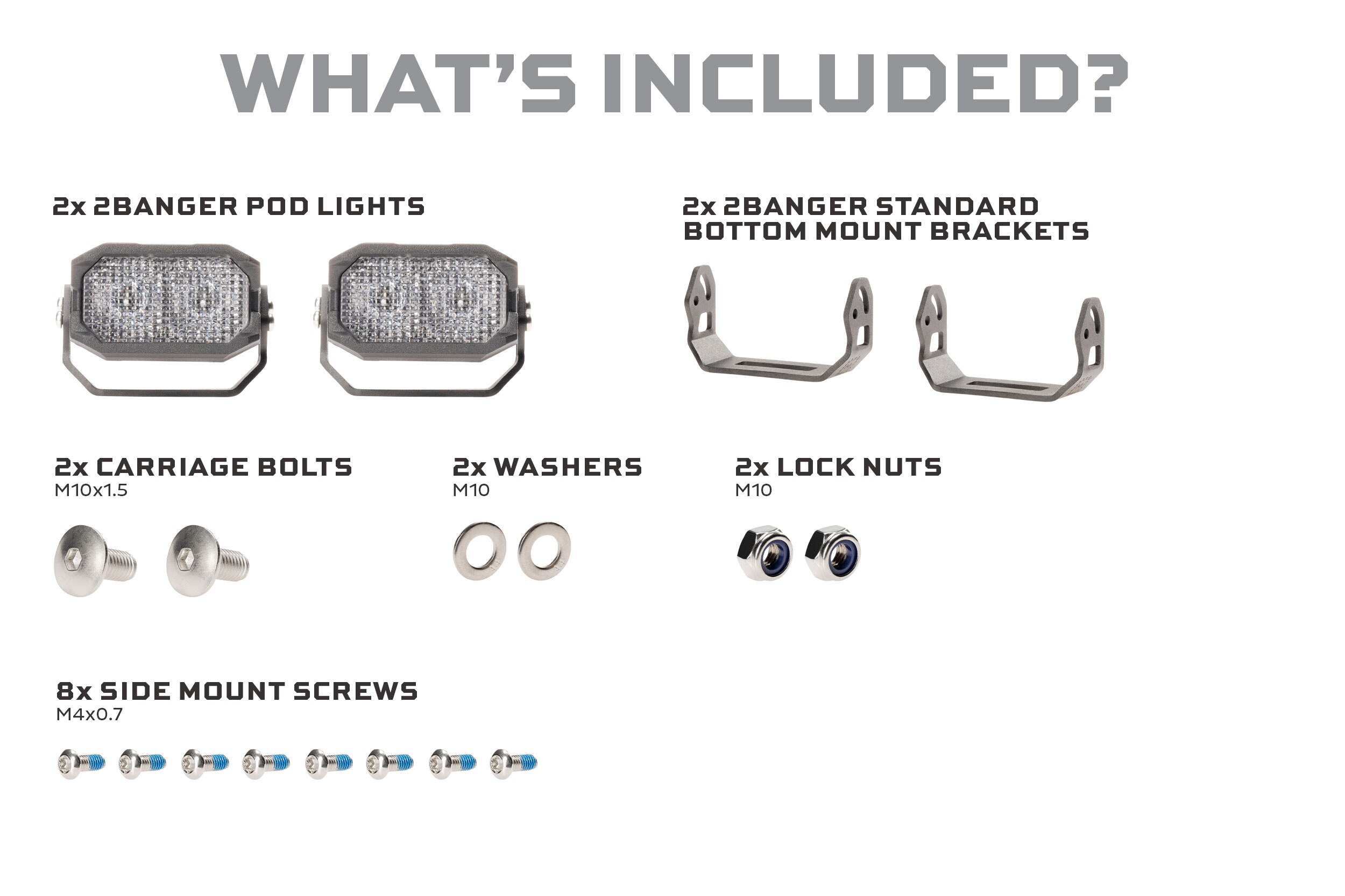 Morimoto 2Banger LED Pods: HXB Combo Beam | Width & Distance Illumination