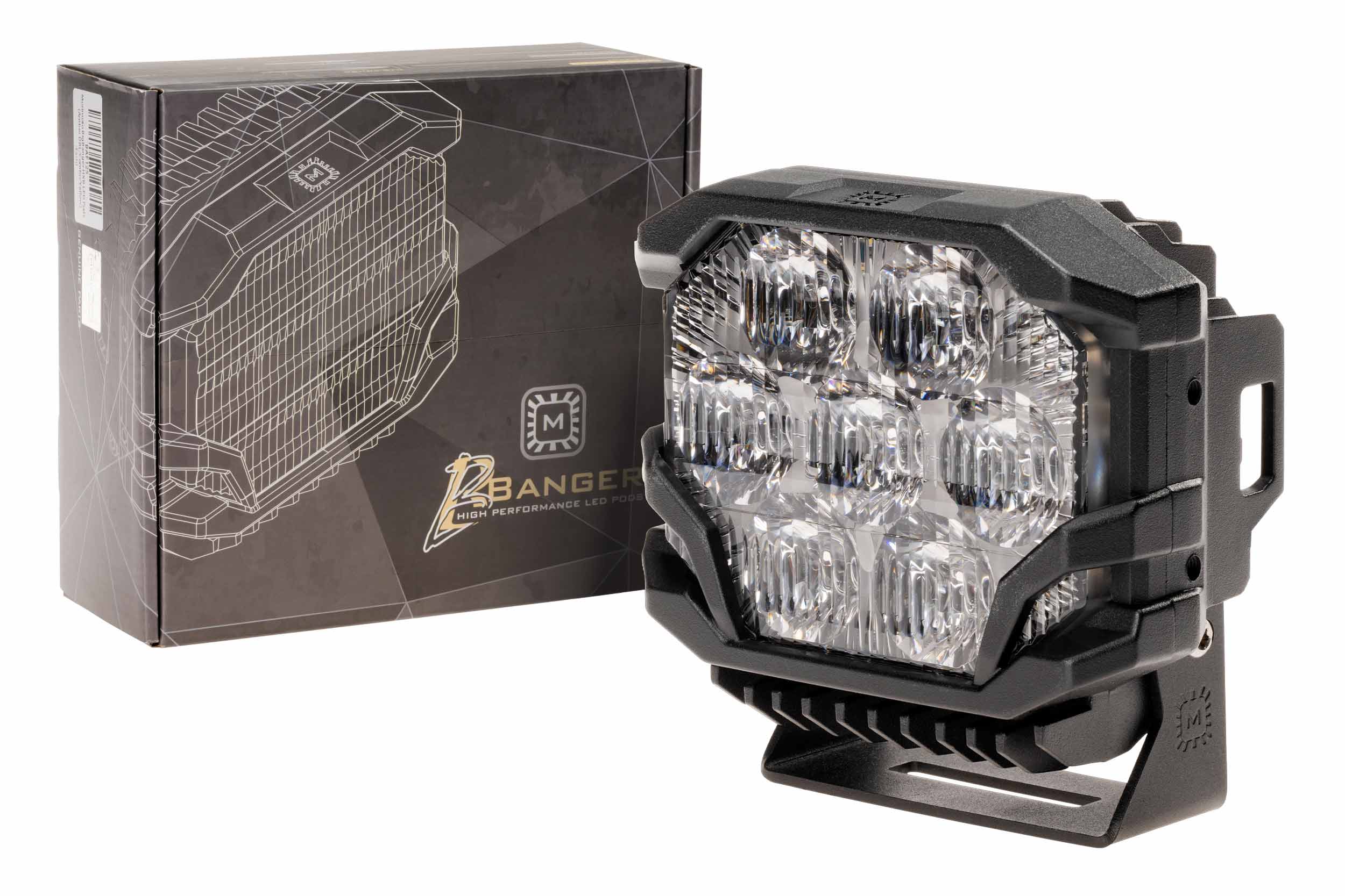 Morimoto Big Banger LED Pods: HXB Combo Beam | Width & Distance ...