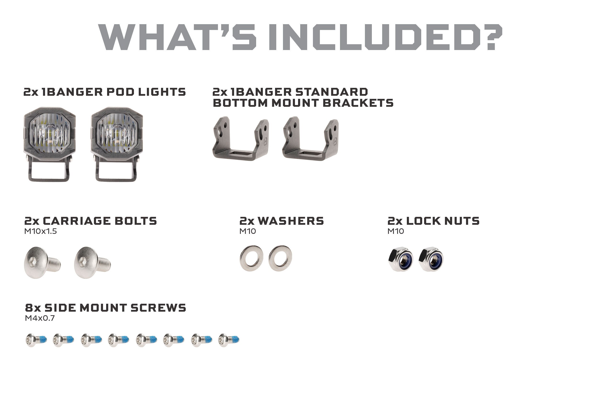 Morimoto 1Banger LED Pods: HXB Combo Beam | Width & Distance Illumination
