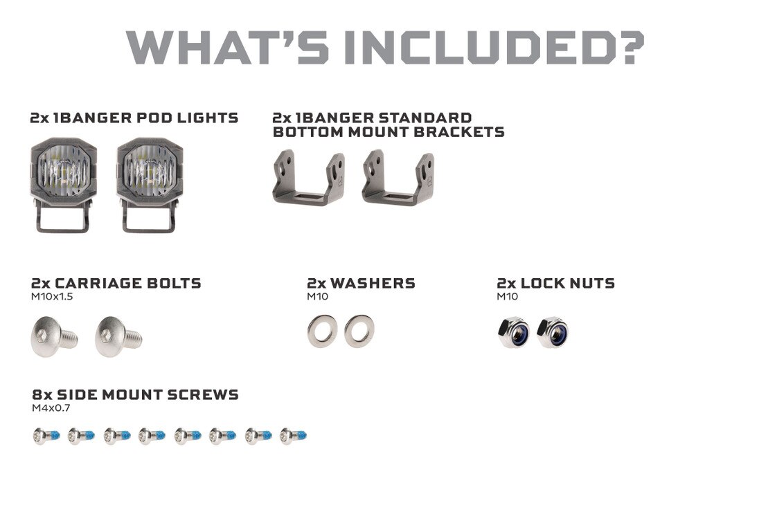 Morimoto 1Banger LED Pods: HXB Combo Beam | Width & Distance Illumination