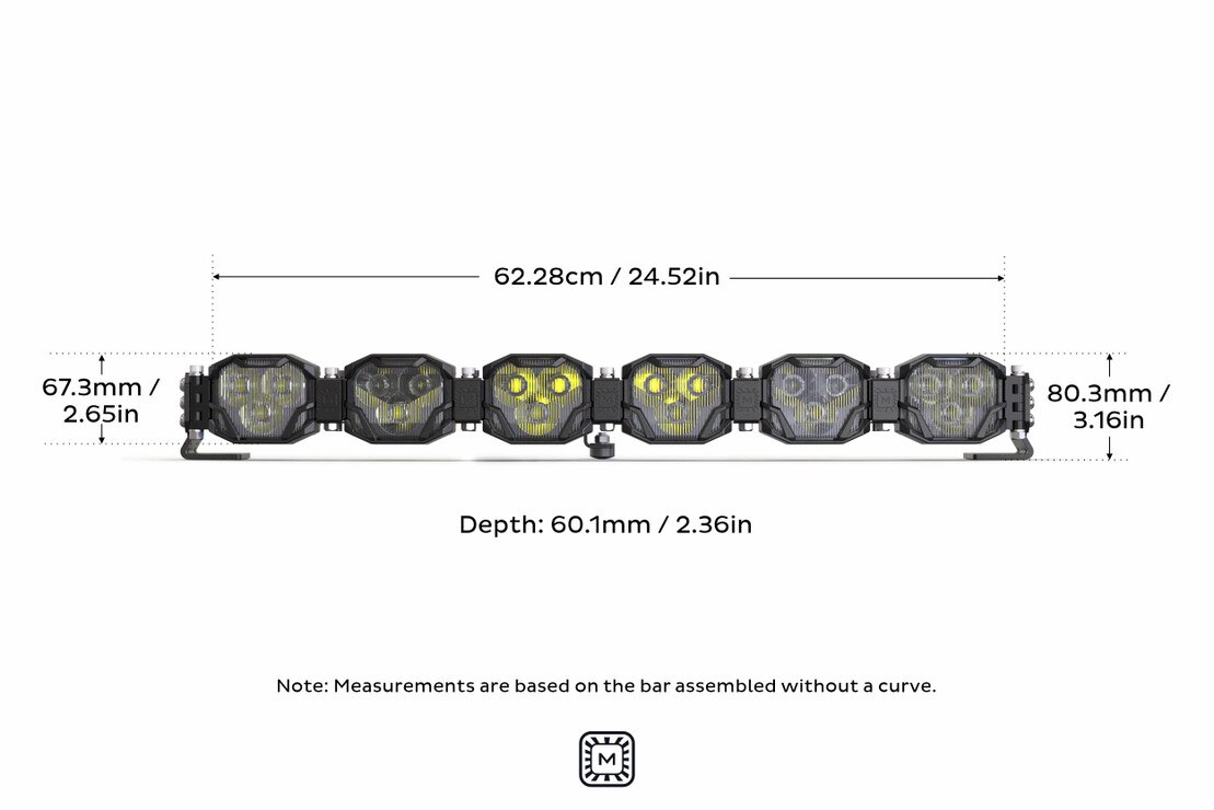 Morimoto Double Row 4Banger Light Bar 24in