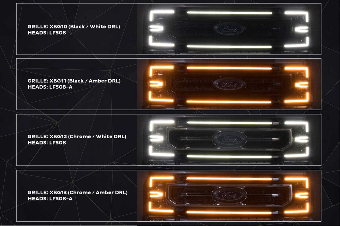 Morimoto XBG LED DRL Grille | Ford Super Duty 20-22