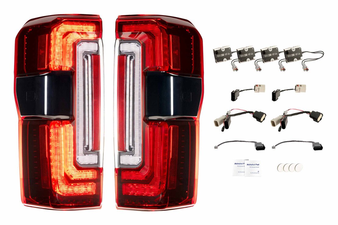 LF353 | Morimoto 23-27 Ford Super Duty Red XB LED Tail Lights