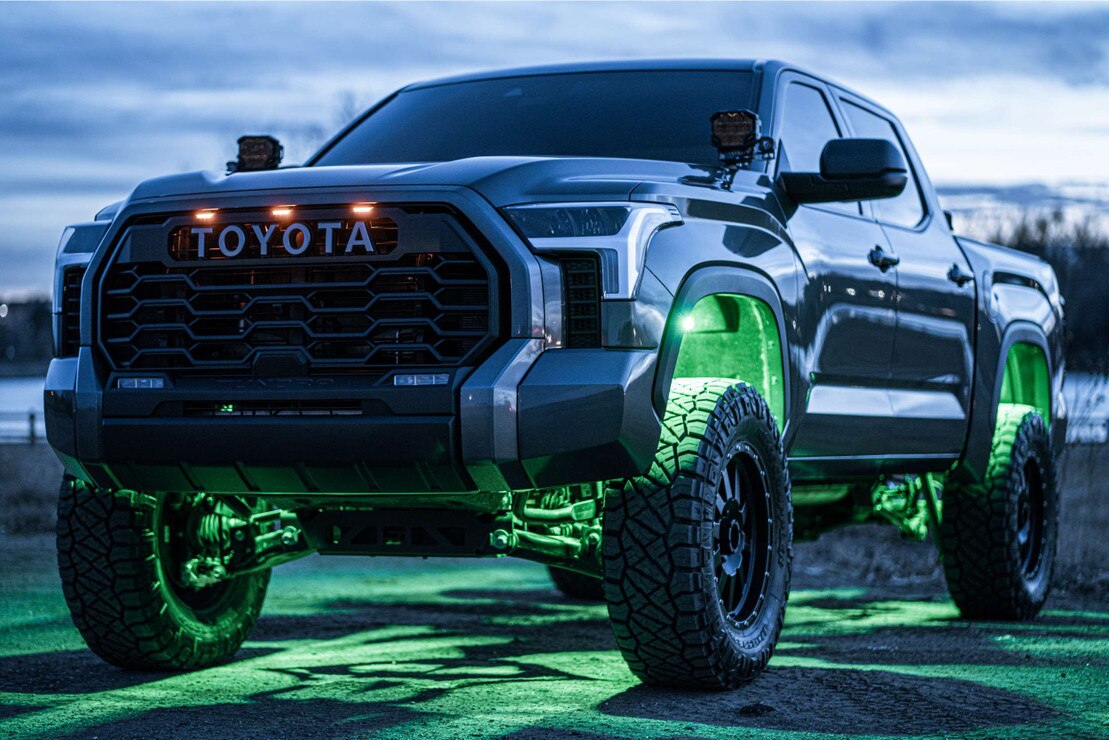 Color Changing RGB Rock Light Kit 8pk 8pc Underglow Morimoto