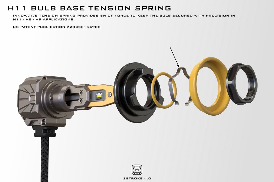 H11 Yellow 2Stroke 4.0 LED Bulbs | LED2020-Y