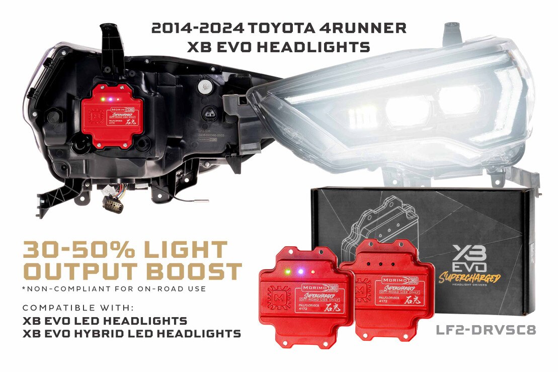Supercharged Drivers for 14-24 4Runner XB Evo and XB Evo Hybrid Headlights