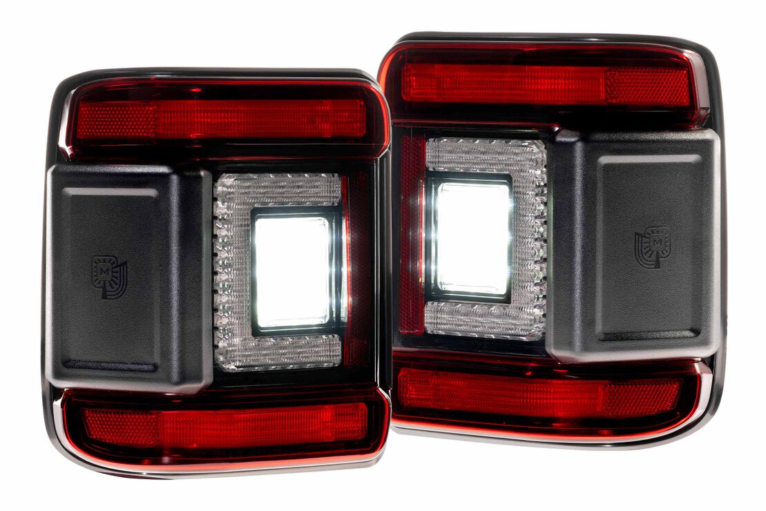 LF747 | Jeep Wrangler JL Low Profile XB Red LED Tail Lights