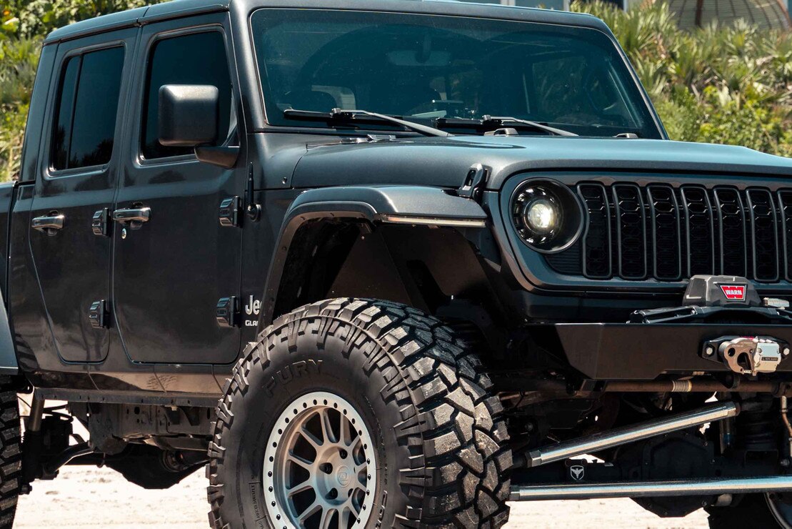 Morimoto XRGB DRLs Fender Flare Chop Kit 2020+ Jeep Gladiator JT