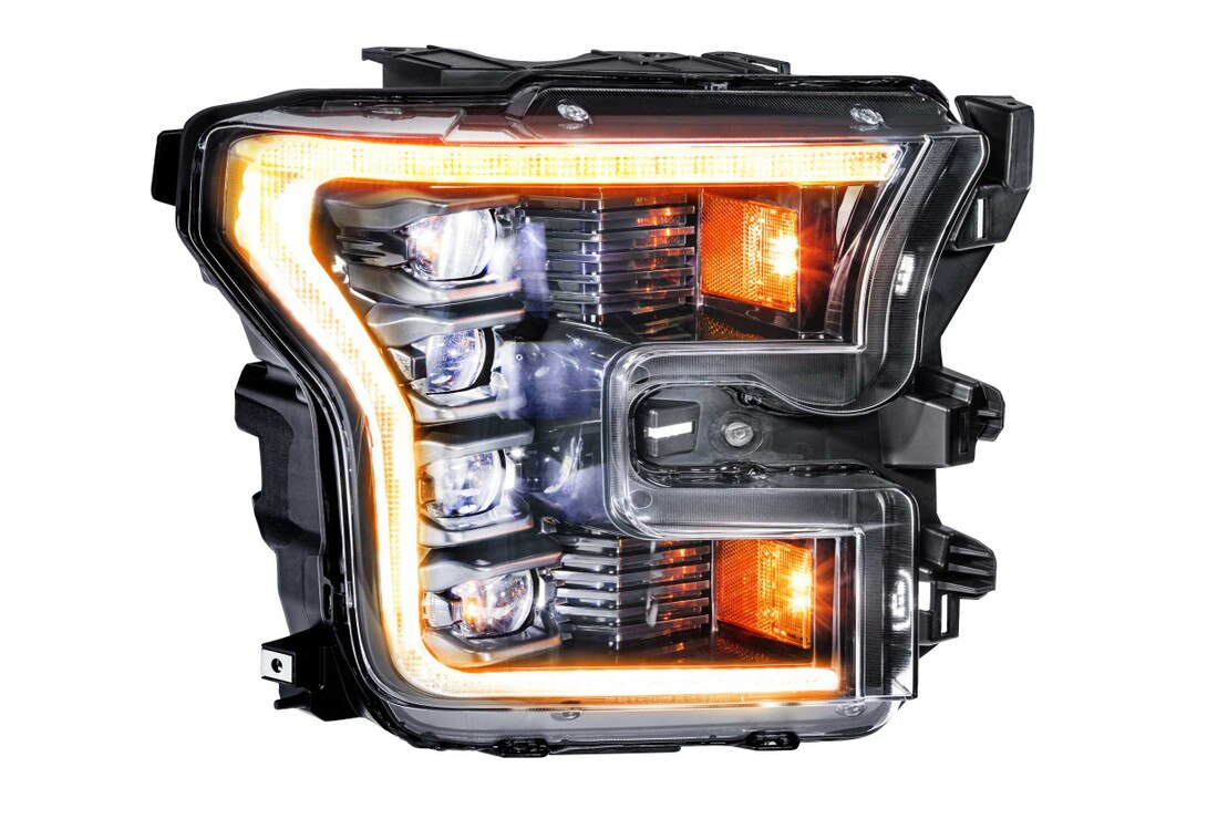 Ford Raptor (17-20) Morimoto XB LED Headlights (Amber DRL) | LF502.2-ASM
