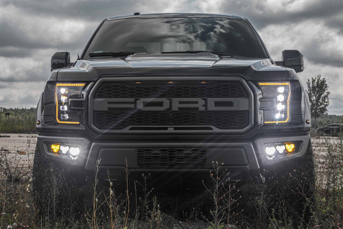 Ford Raptor (17-20) Morimoto XB LED Headlights (Amber DRL) | LF502.2-ASM