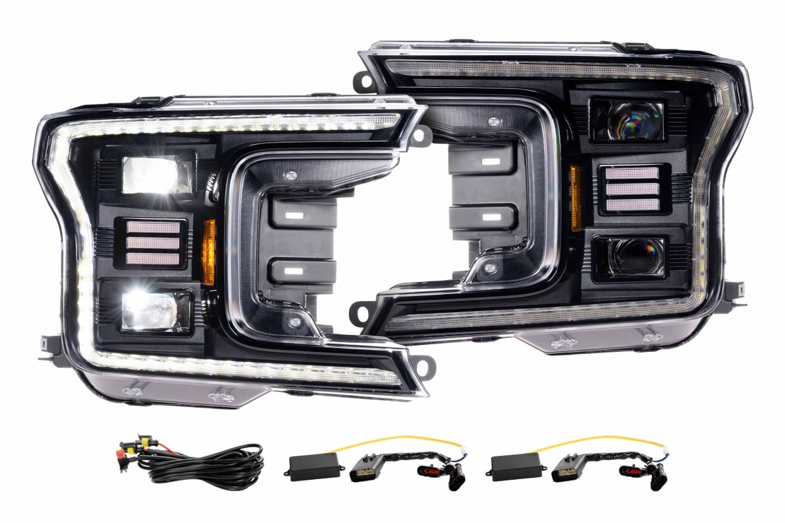 Ford F150 (18-20) Plug-N-Play XB Hybrid LED Headlights LF551