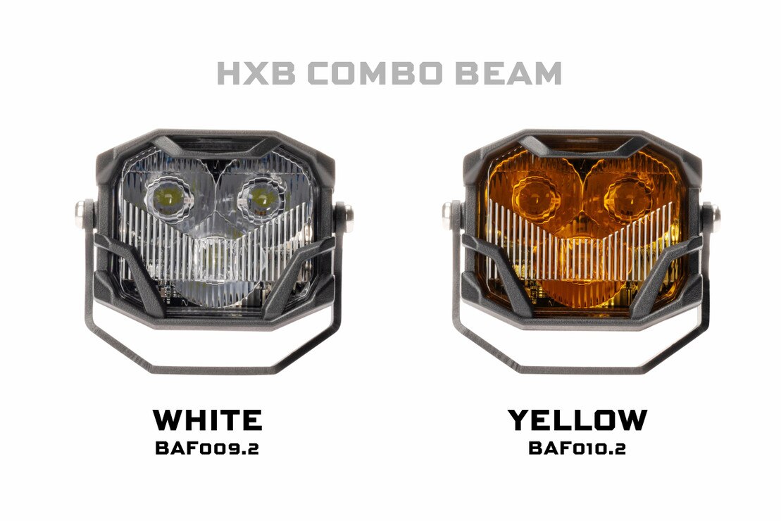 Morimoto 4Banger LED Pods: HXB Combo Beam | Width & Distance Illumination